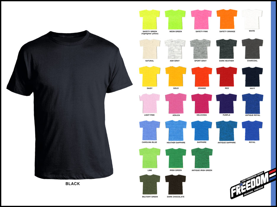 freedom t-shirt colors – The Freedom Shop